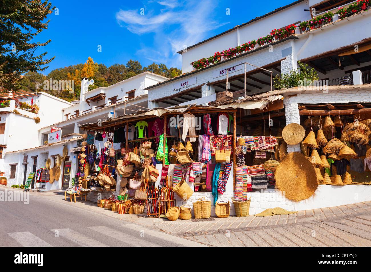 Capileira, Spain - October 21, 2021: Beauty soivenir store building in ...