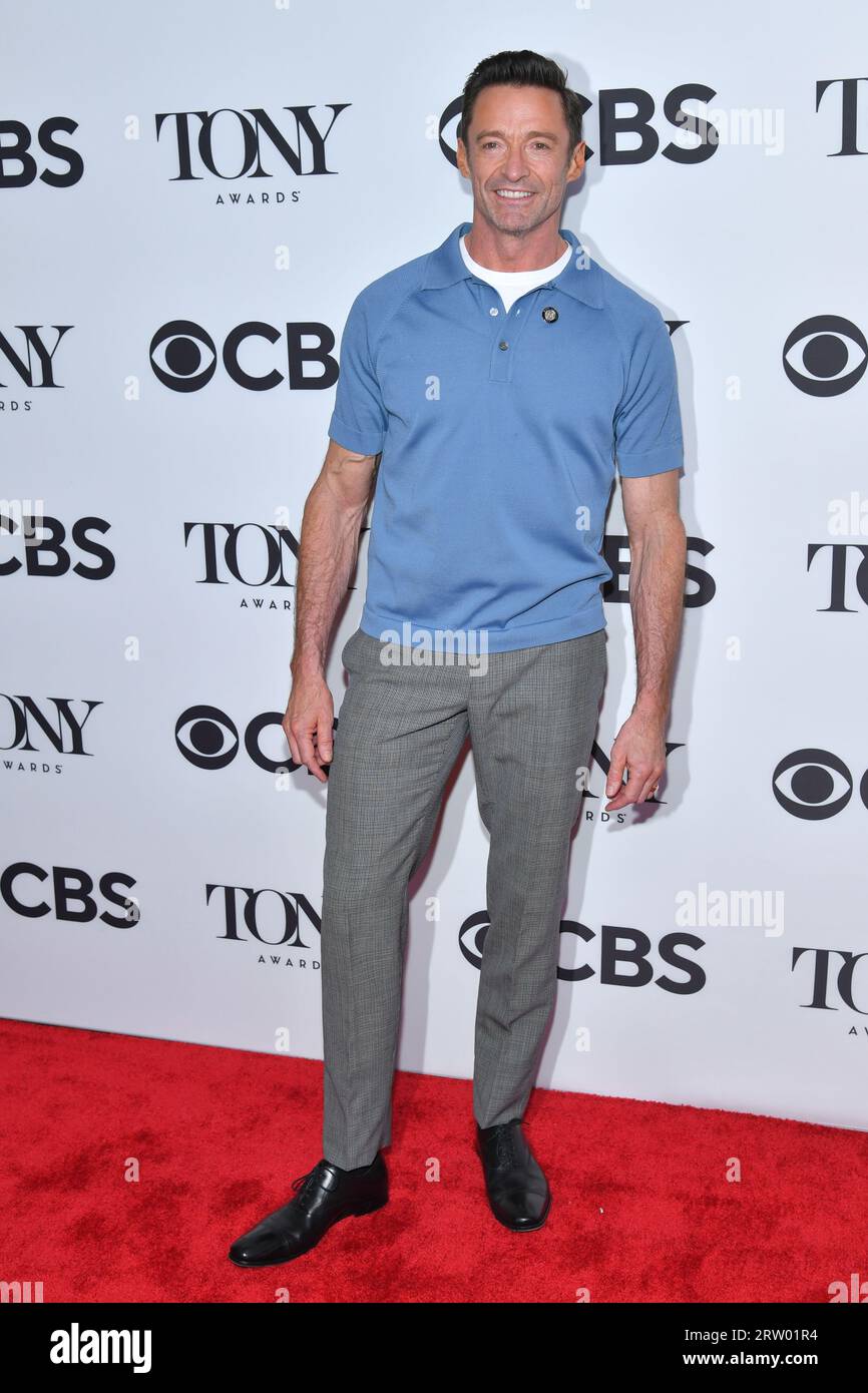 Hugh Jackman attends the 75th Annual Tony Awards Meet The Nominees ...