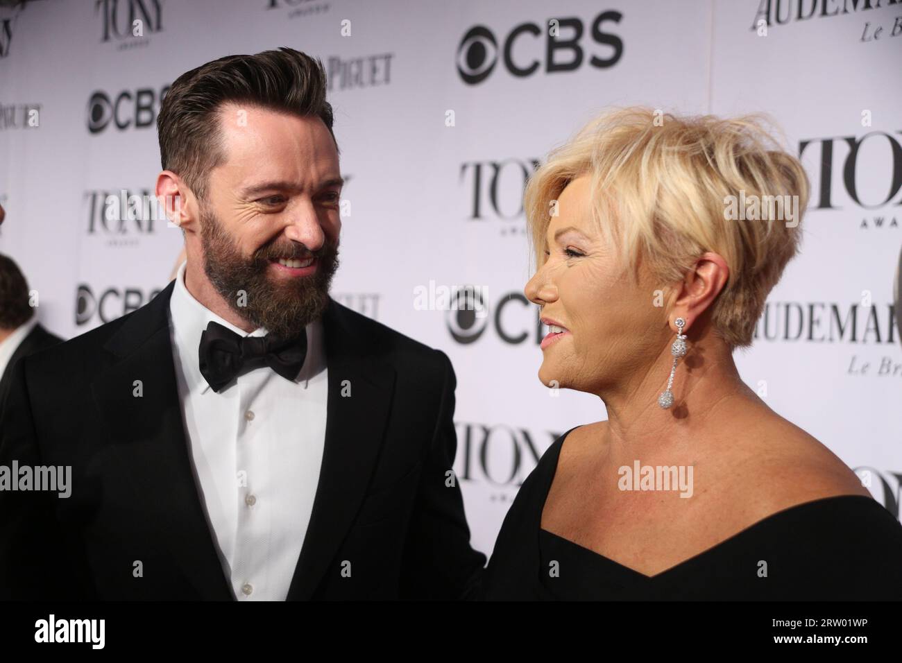 Hugh Jackman and Deborra-Lee Furness attend the 68th Annual Tony Awards ...