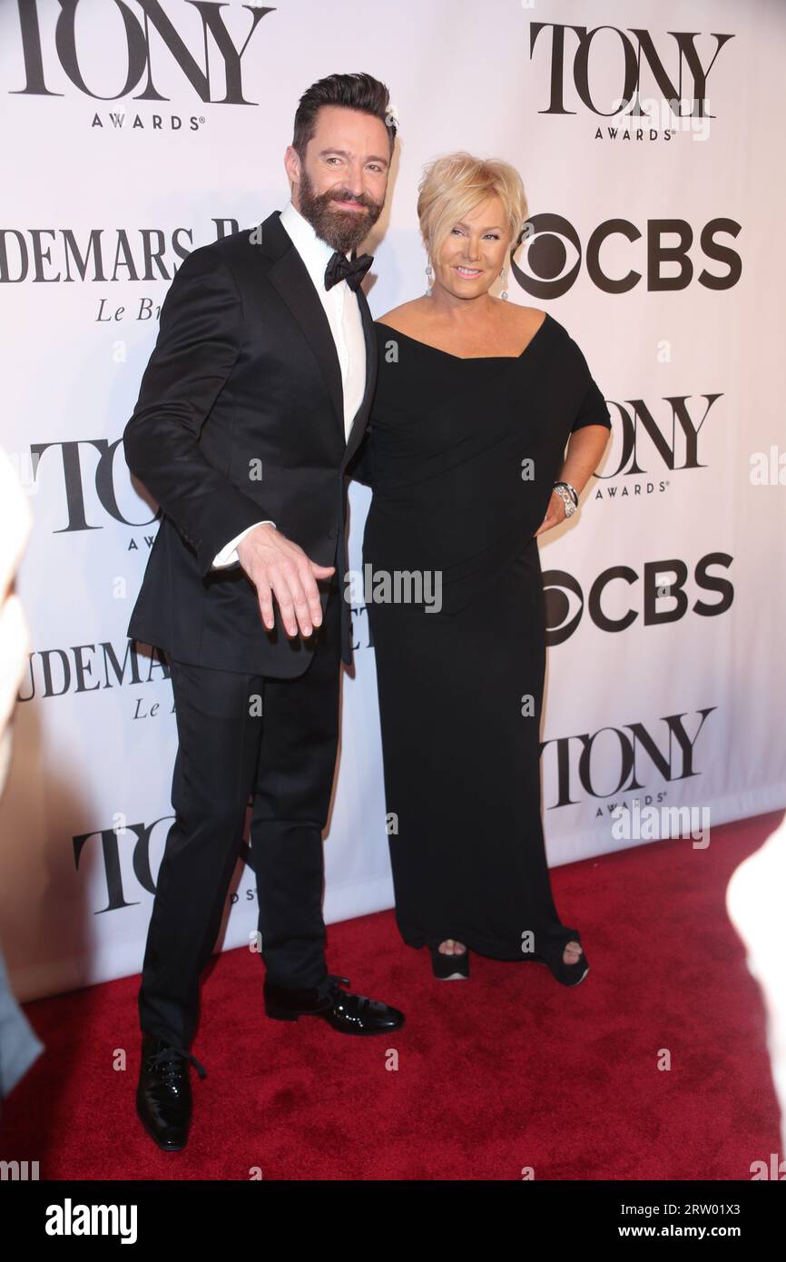 Hugh Jackman and Deborra-Lee Furness attend the 68th Annual Tony Awards ...