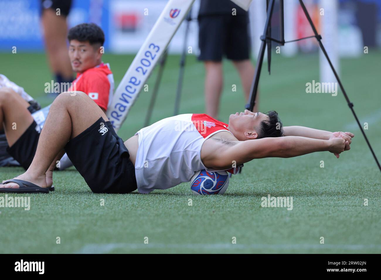 Ryoto Nakamura is pictured during a practice of Japan's National Team in Nice, Alpes-Maritimes ...