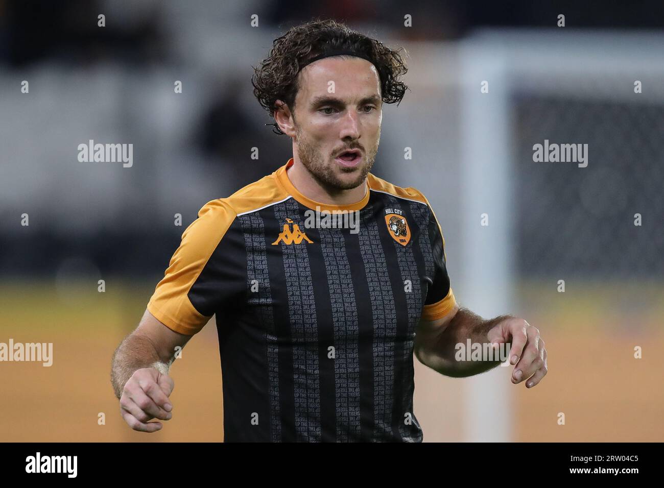 Hull, UK. 15th Sep, 2023. Lewie Coyle #2 of Hull City during the pre ...