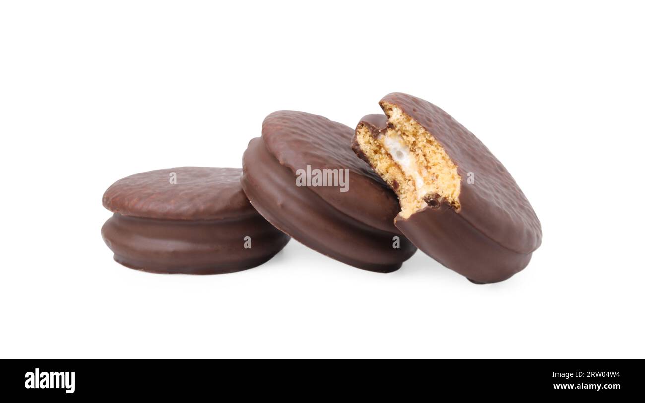 Three tasty choco pies hi-res stock photography and images - Alamy