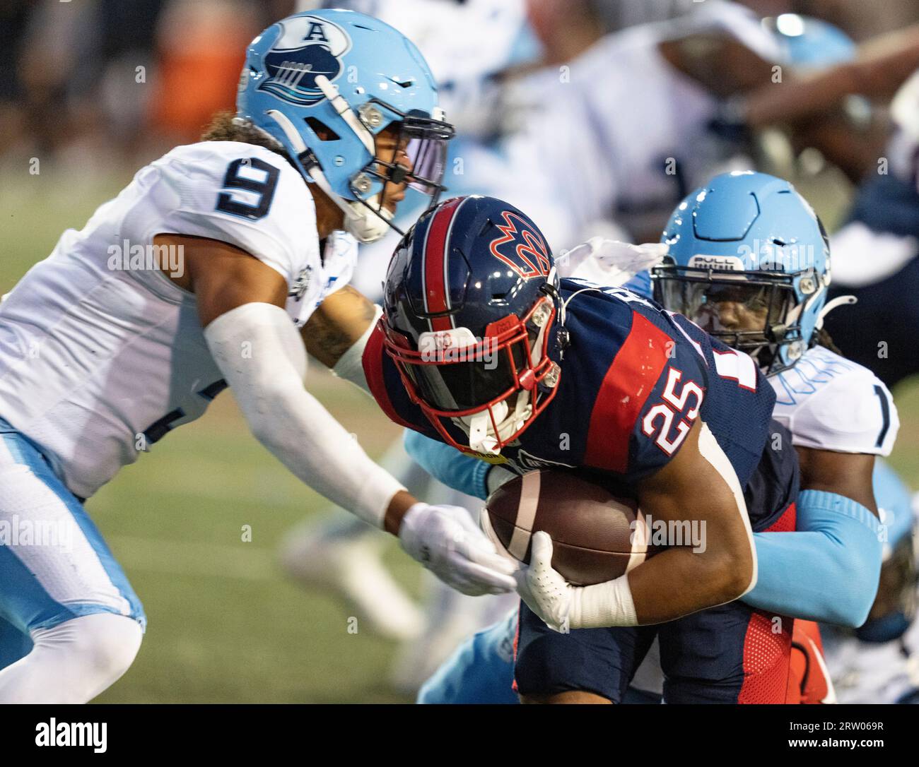 Montreal, Canada. 15th Sep, 2023. Montreal Alouettes running back ...