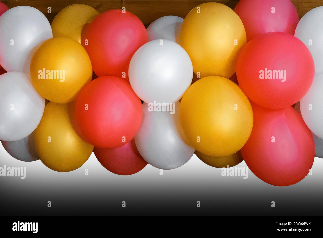 Colored helium air balloons for a holiday, festival or birthday ...