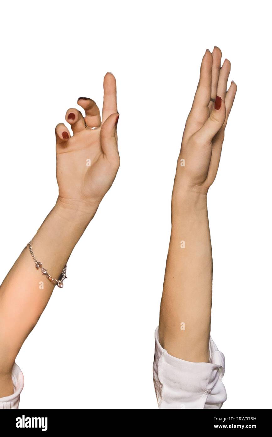 Female hand gesture hi-res stock photography and images - Alamy