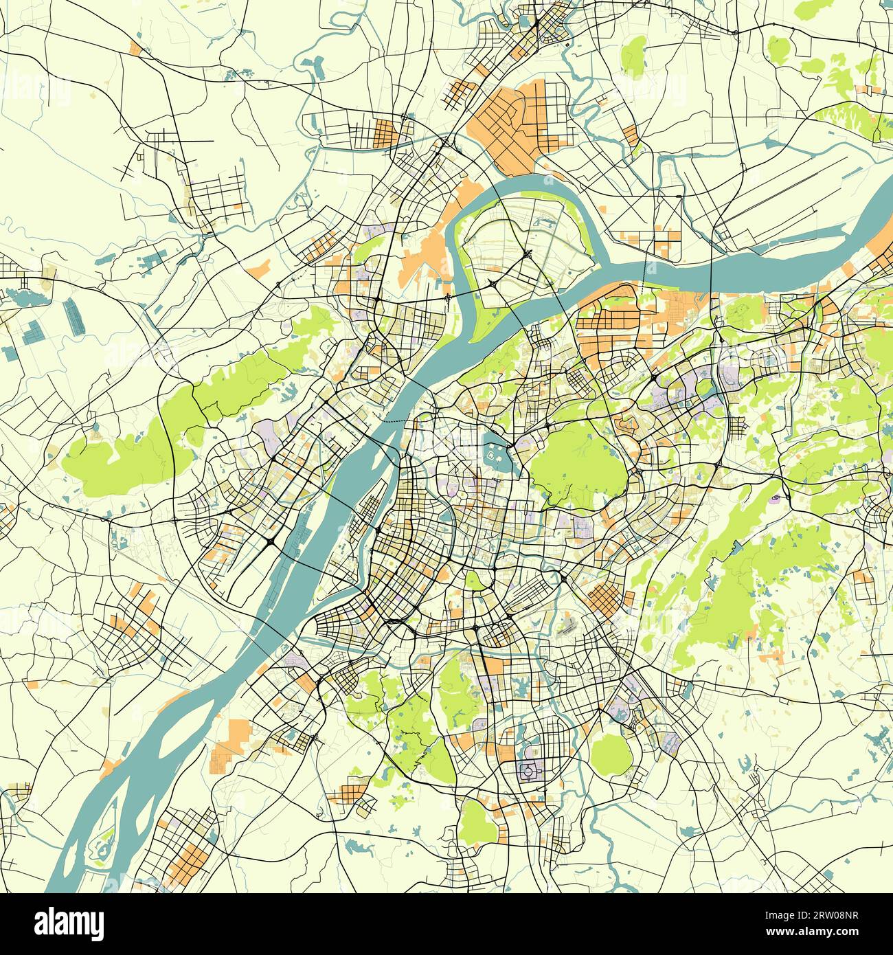 Nanjing map hi-res stock photography and images - Alamy