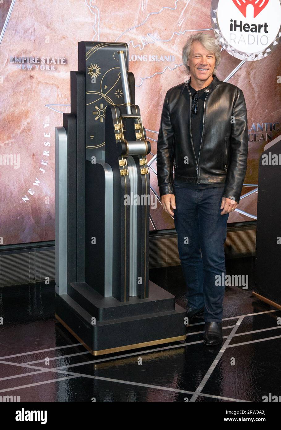 Jon Bon Jovi visits the Empire State Building in New York on September ...