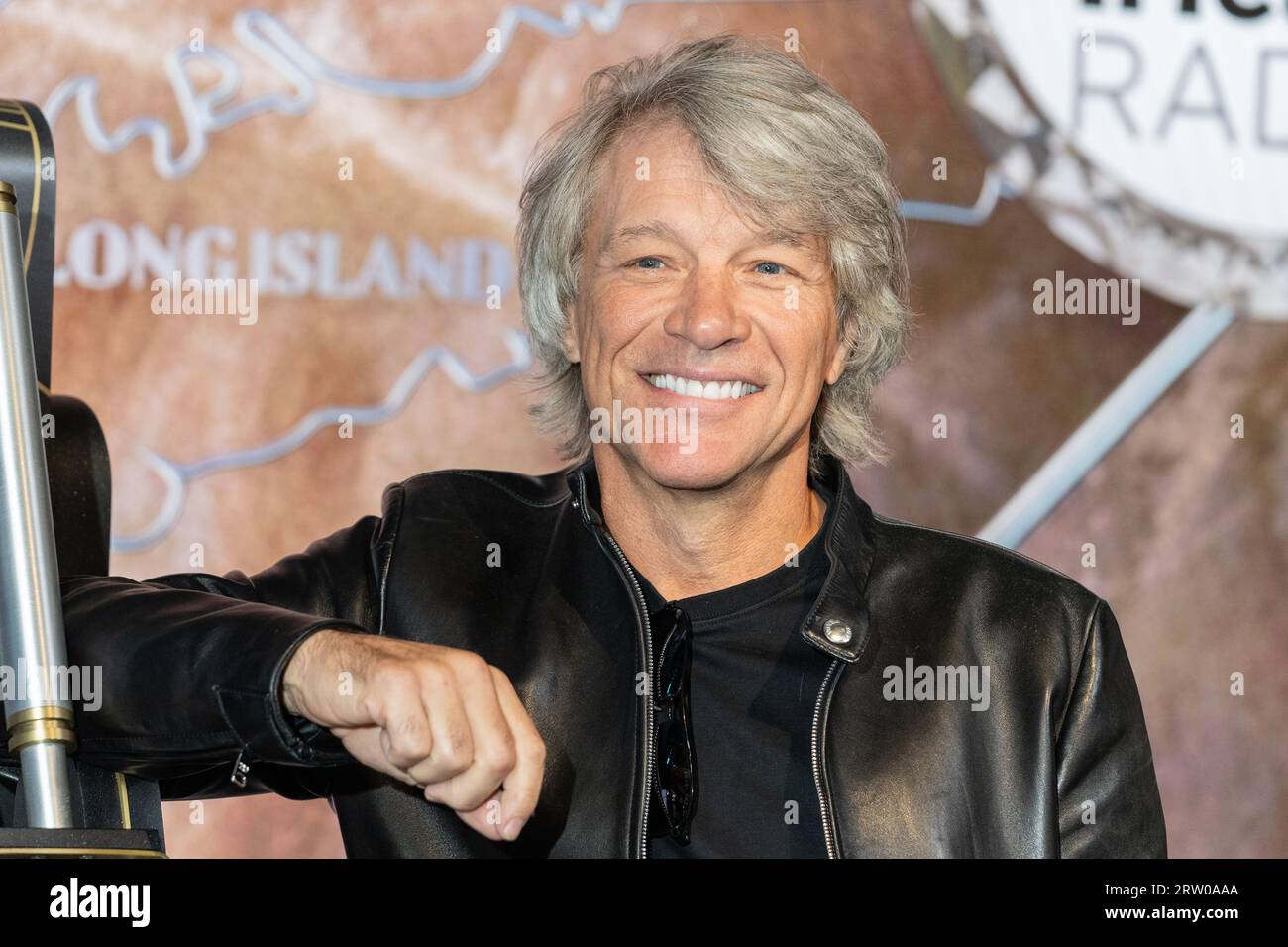 Jon Bon Jovi visits the Empire State Building in New York on September ...