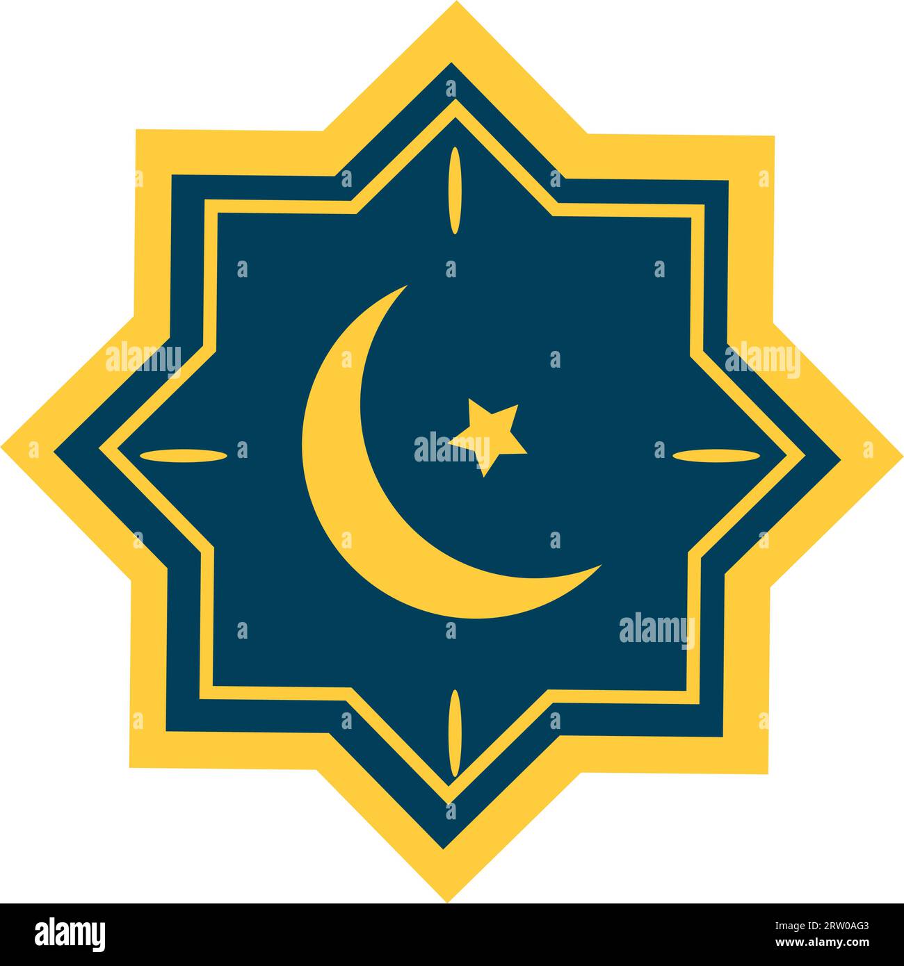 islamic star and moon icon Stock Vector Image & Art - Alamy