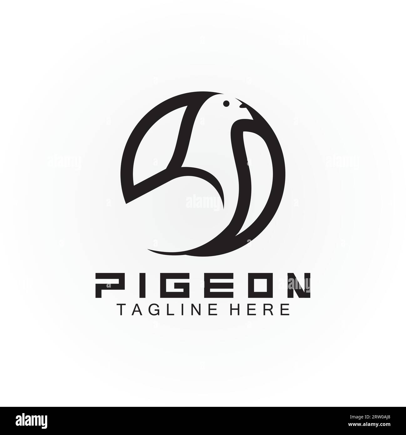 Pigeon bird logo vector icon illustration design template Stock Vector ...