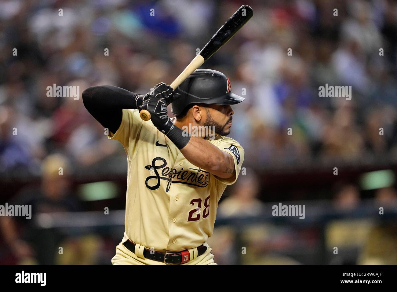 Arizona Diamondbacks' Tommy Pham hits against the Chicago Cubs during ...