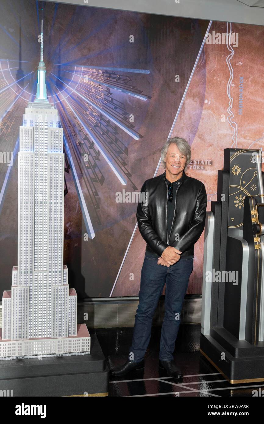 New York, New York, USA. 15th Sep, 2023. Jon Bon Jovi visits the Empire ...
