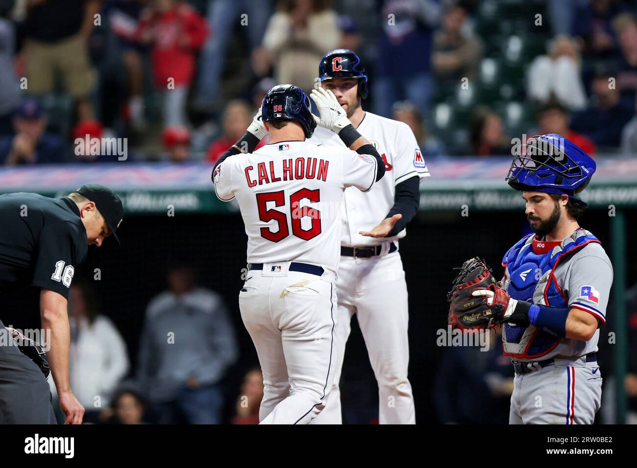 CLEVELAND, OH - SEPTEMBER 15: Cleveland Guardians designated hitter ...