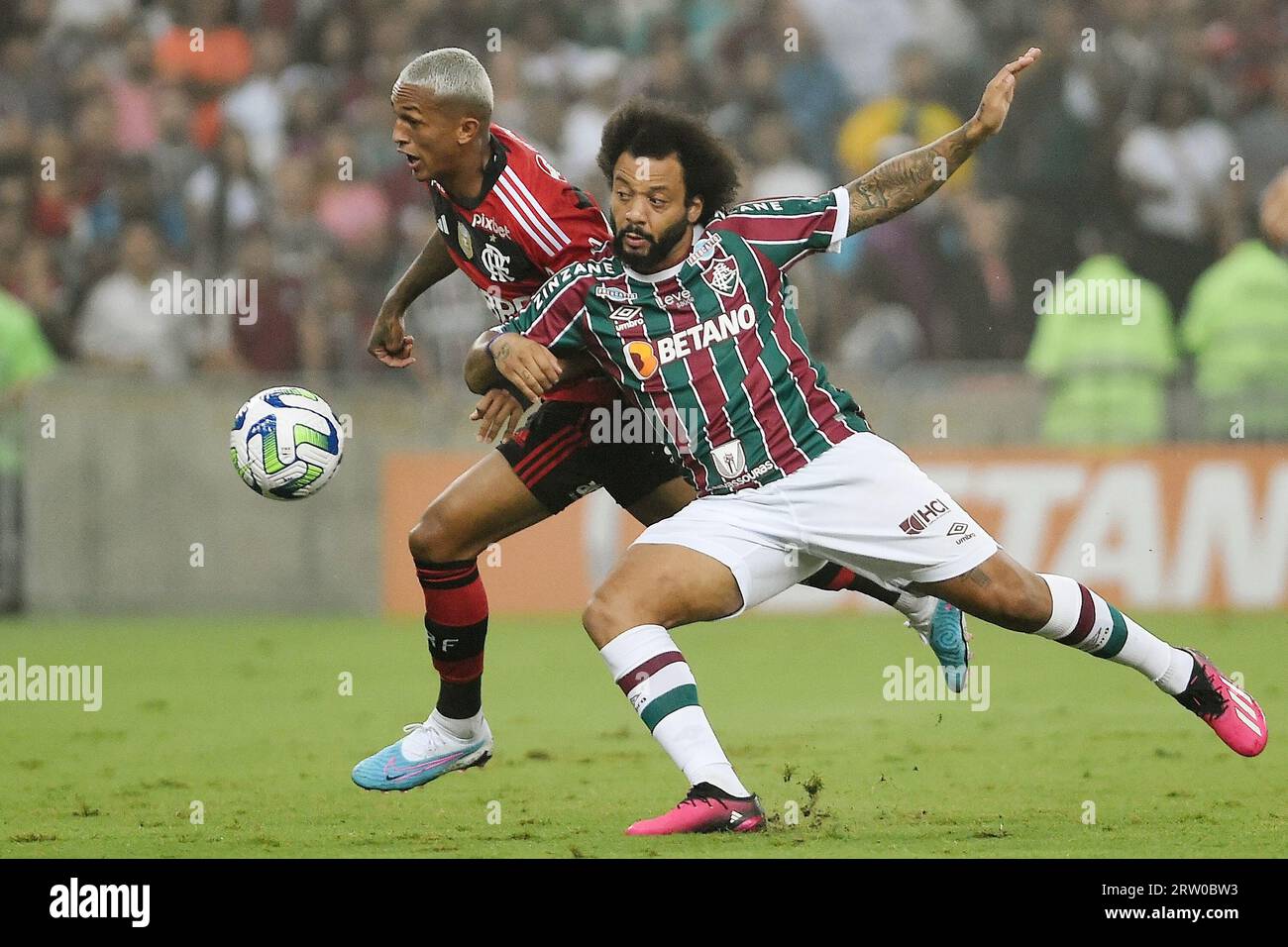 Rio de Janeiro, Brazil, May 16, 2023. Soccer players of the Fluminense ...