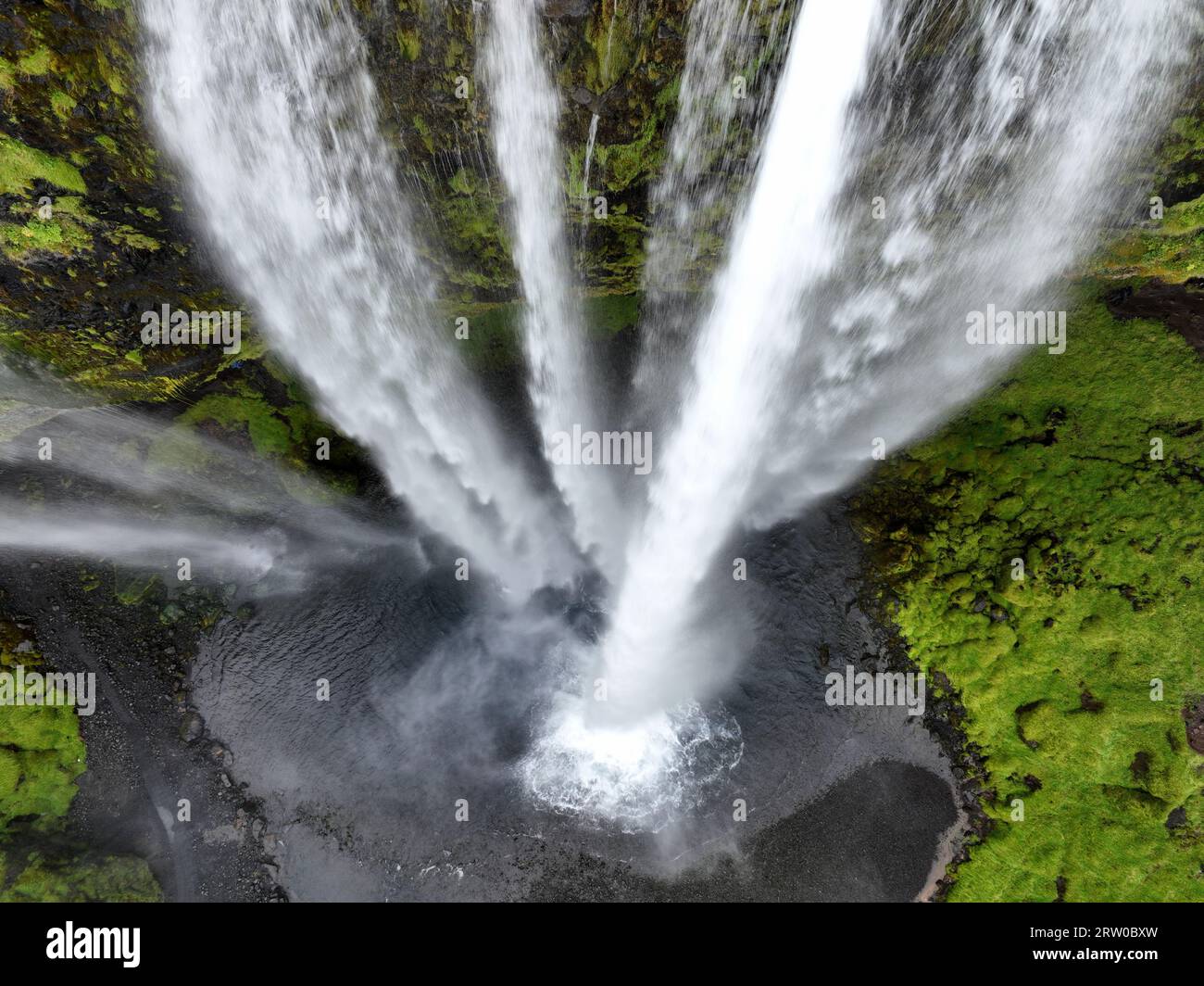 Seljalandsfoss is a waterfall, situated on the South Coast of Iceland ...
