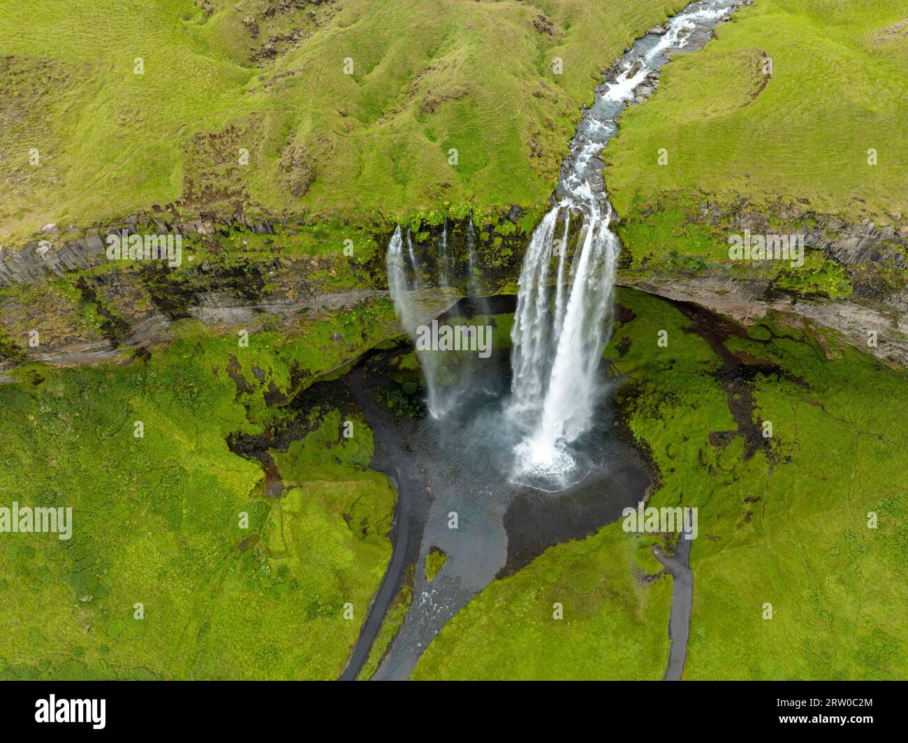 Seljalandsfoss is a waterfall, situated on the South Coast of Iceland ...
