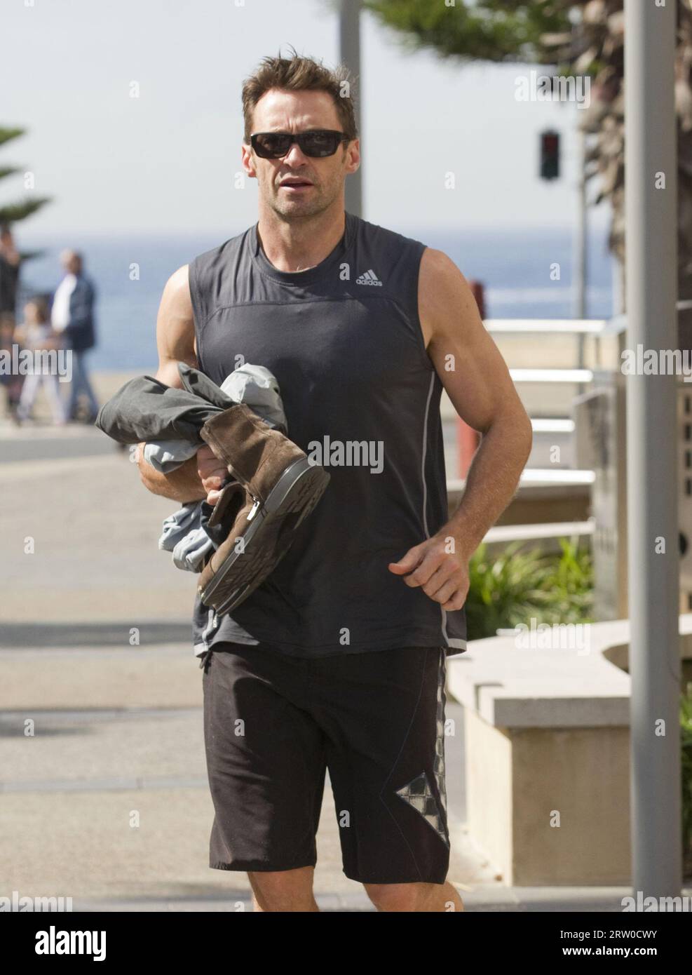 SYDNEY, AUSTRALIA - SEPTEMBER 27: Actor Hugh Jackman showed off his ...