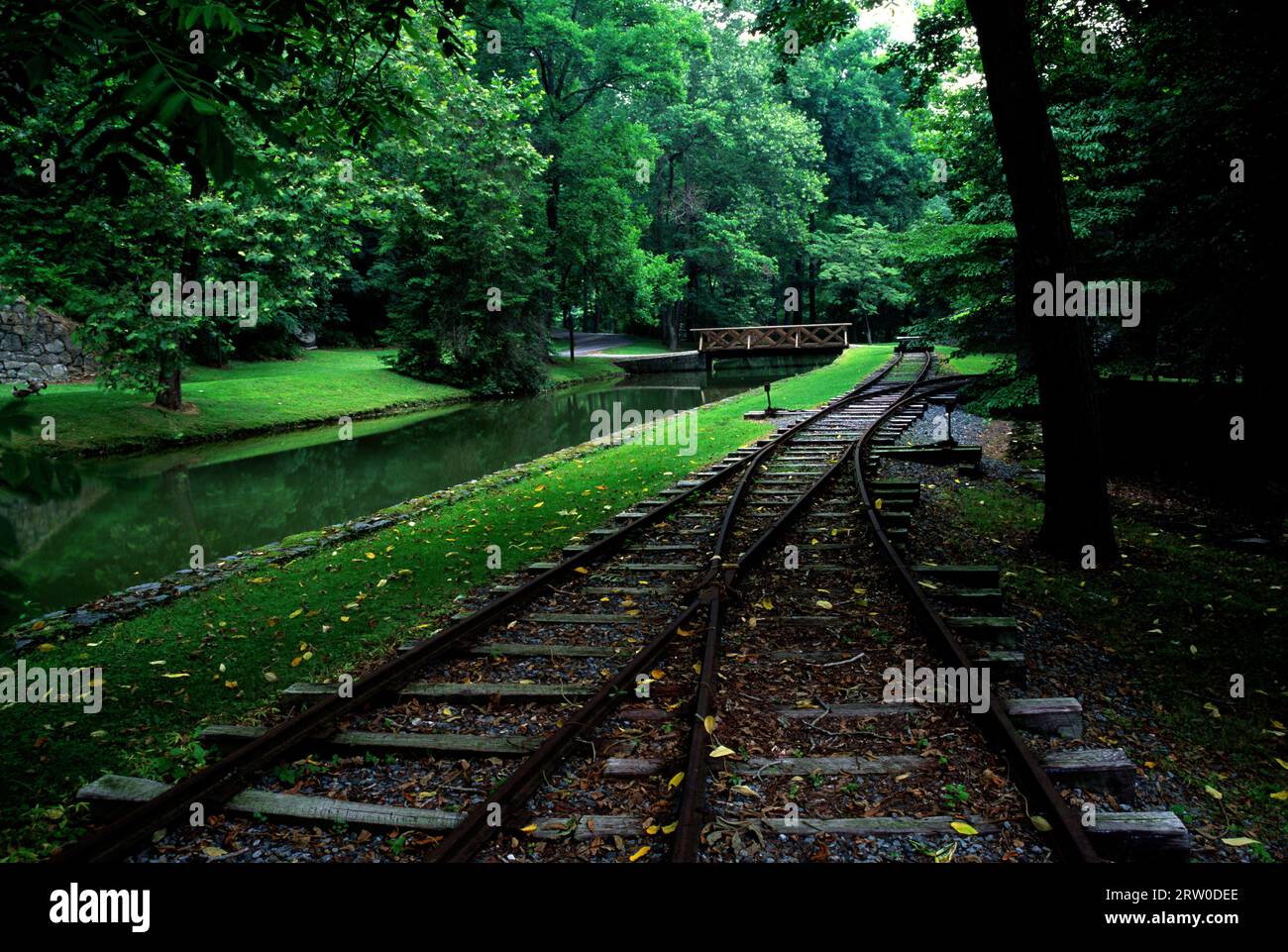 Narrow gauge railroad, Hagley Museum, Wilmington, Delaware Stock Photo ...