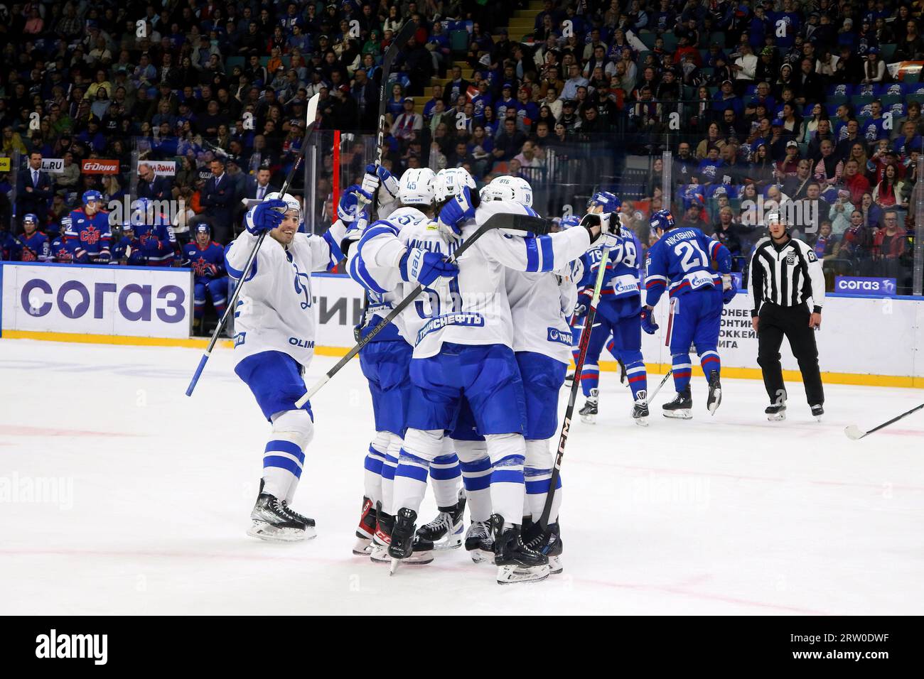 Saint Petersburg, Russia. 15th Sep, 2023. Dynamo Hockey Club player ...
