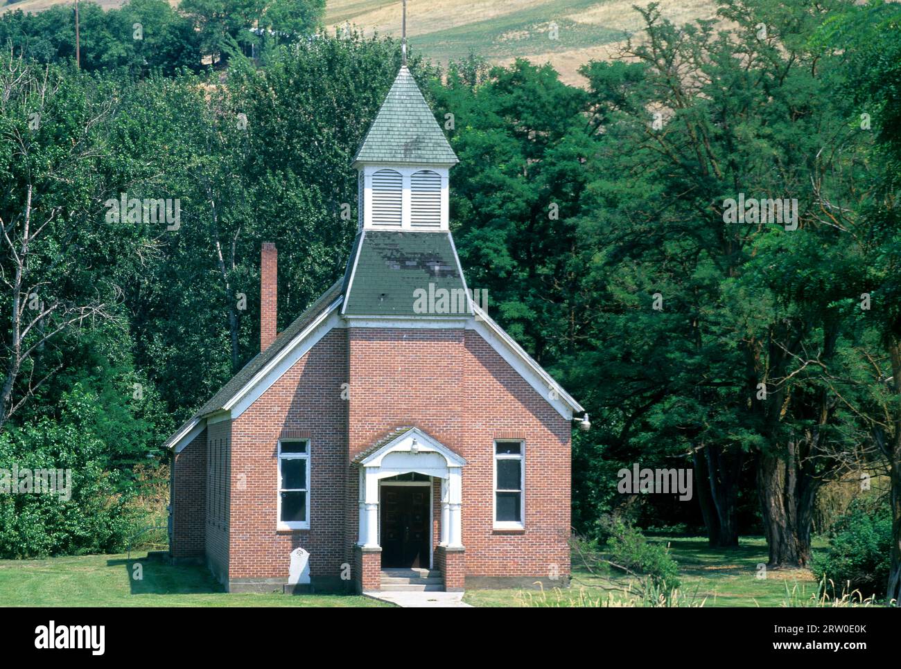 Spalding Church, Nez Perce National Historic Park, Idaho Stock Photo ...