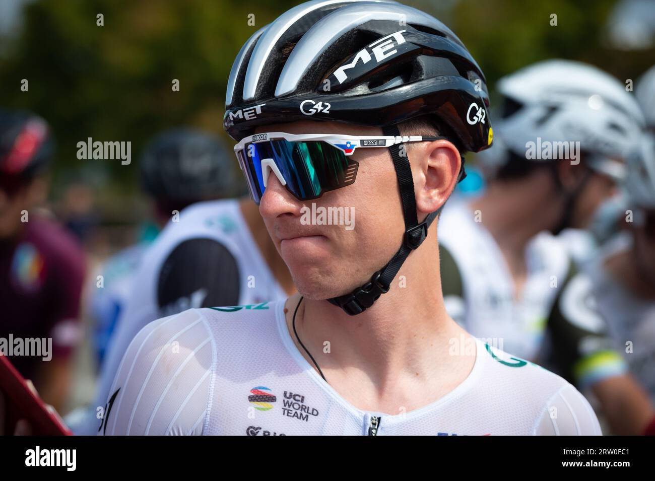 Pisa, Italy. 14th Sep, 2023. Tadej Pogacar - Portrait during Coppa ...