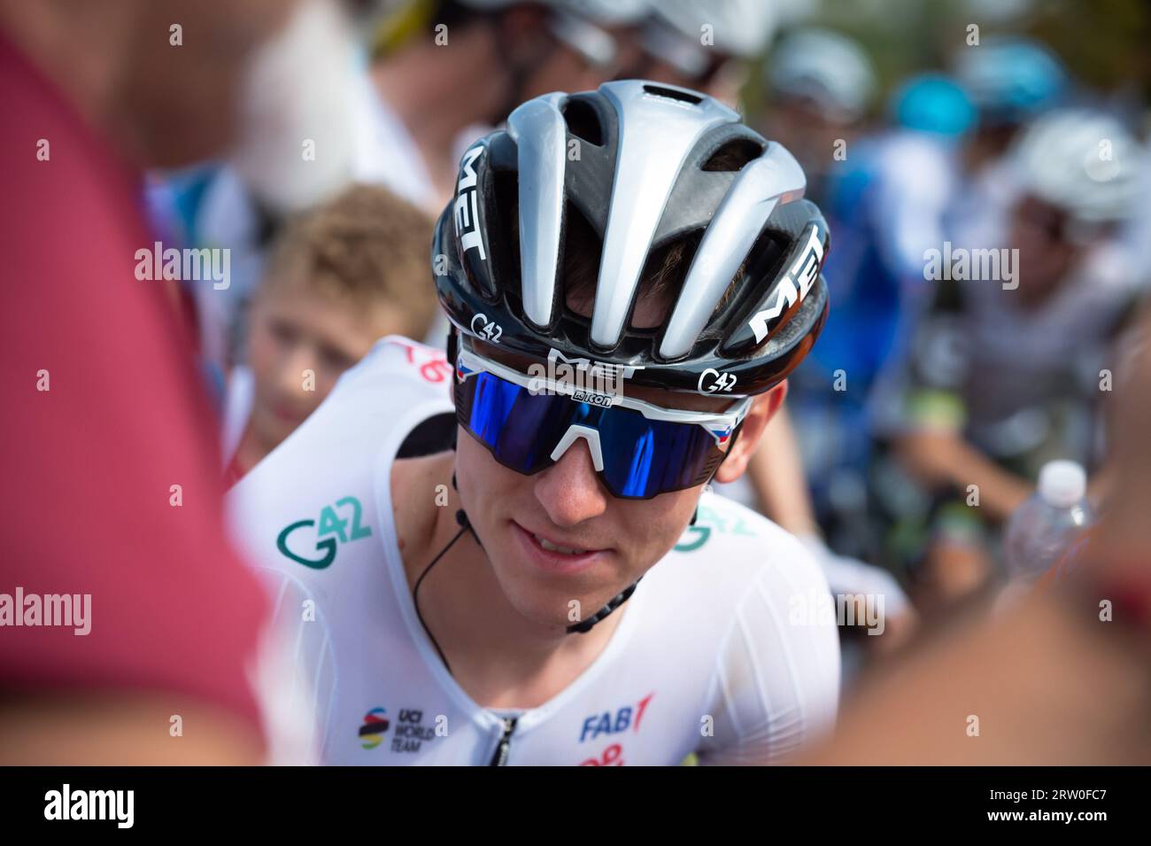 Pisa, Italy. 14th Sep, 2023. Tadej Pogacar - Portrait during Coppa ...