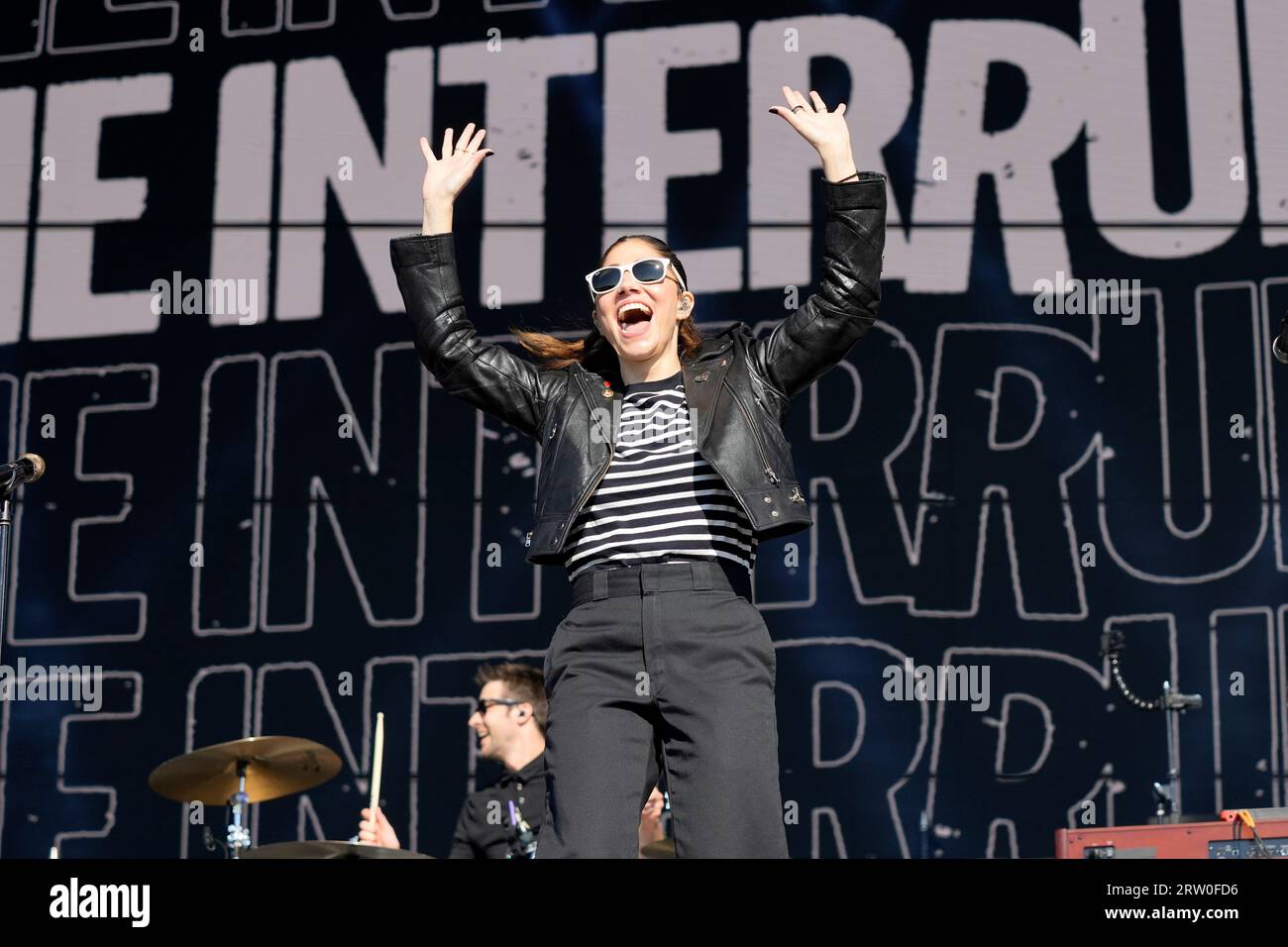 Aimee Allen of the band The Interrupters performs on Day 1 of Riot Fest ...