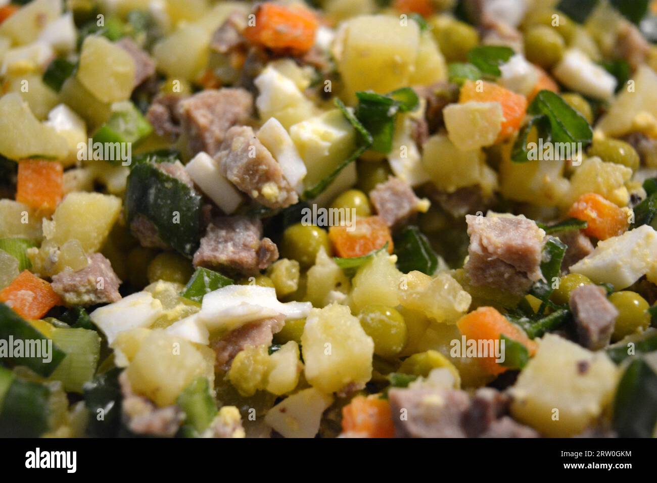 A popular and healthy salad on the territory of the former Soviet Union ...