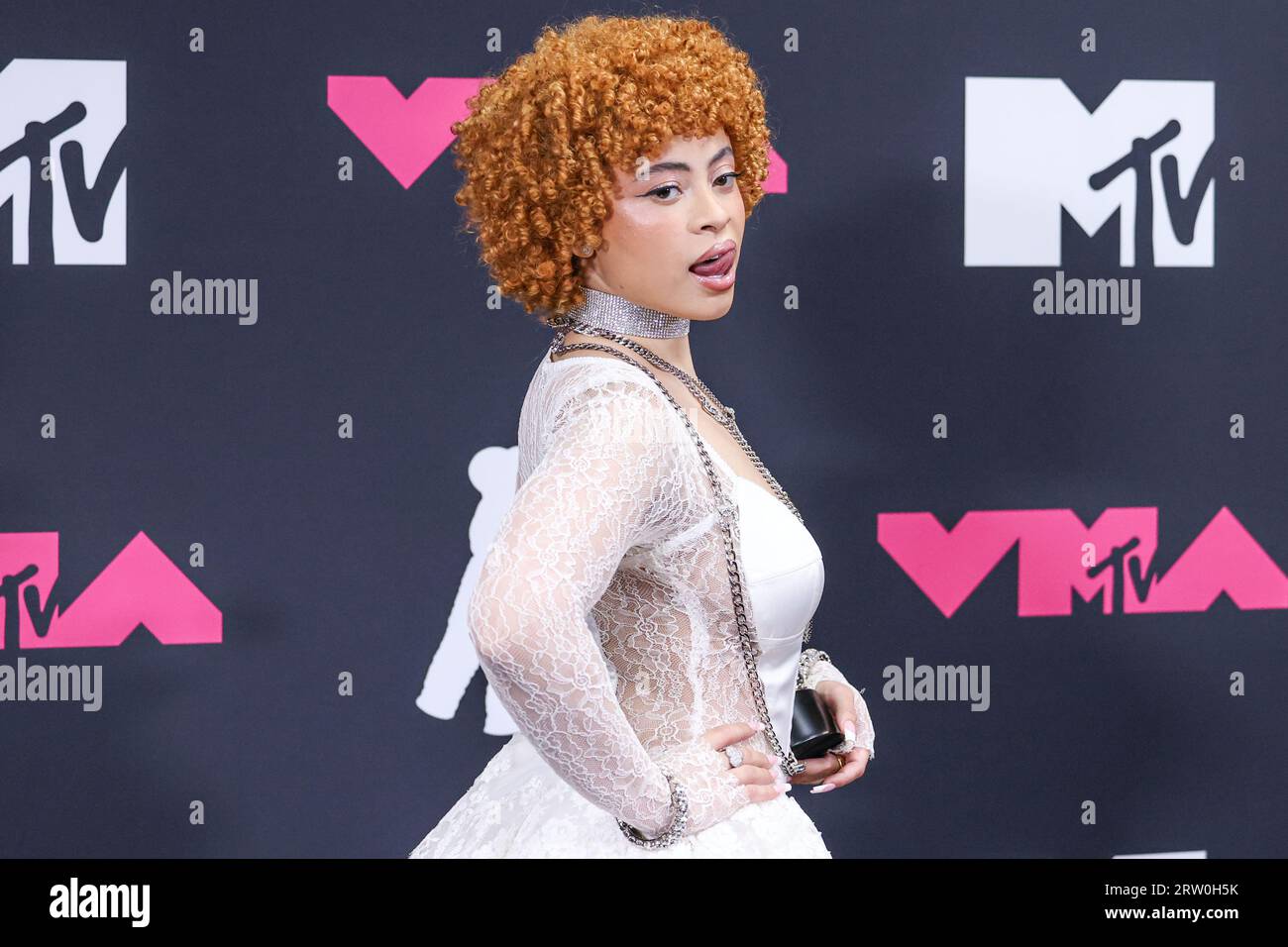 NEWARK, NEW JERSEY, USA - SEPTEMBER 12: Ice Spice poses with the 'Best ...