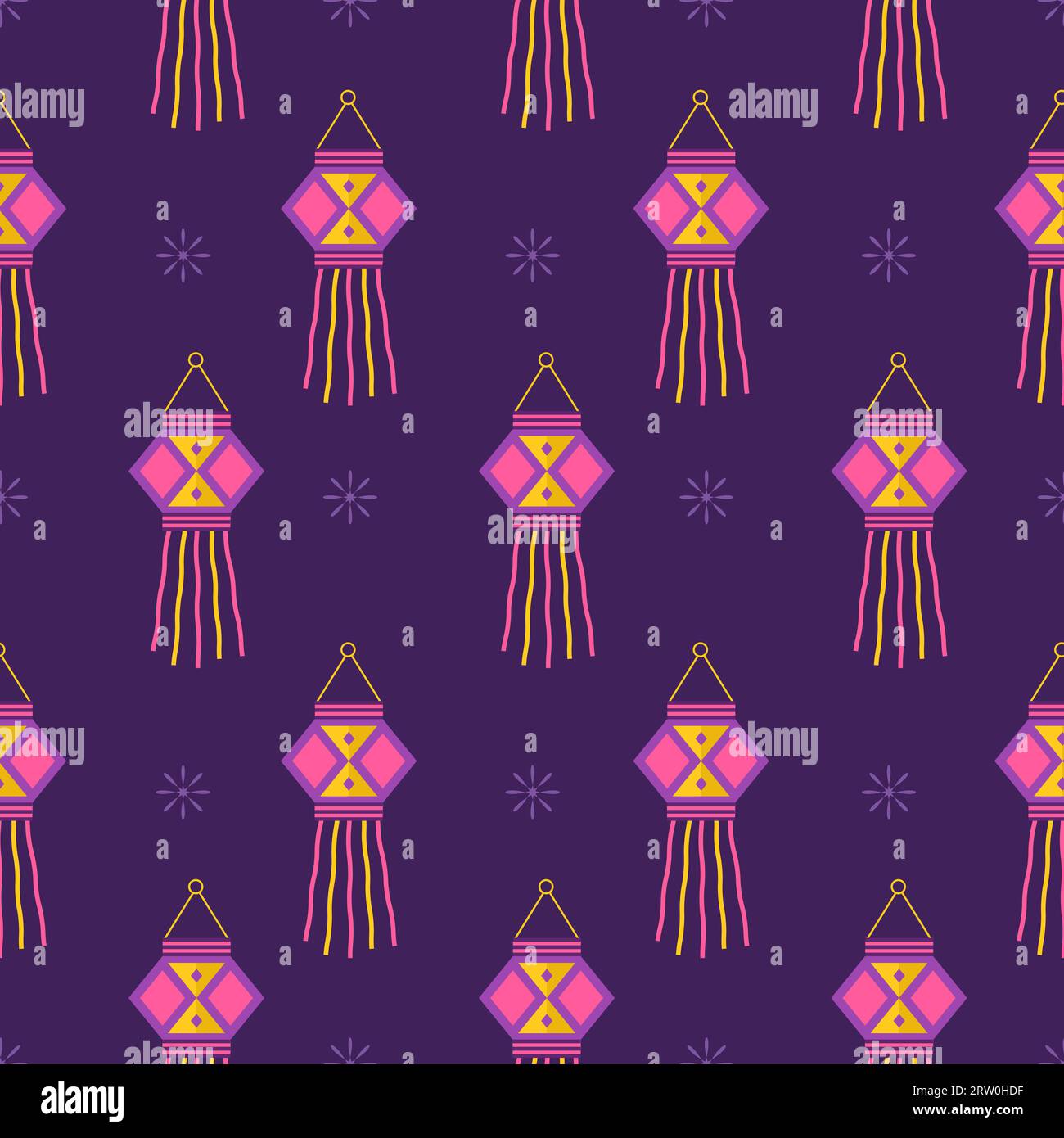 Diwali seamless pattern. Cute background for hindu holiday. Indian ...