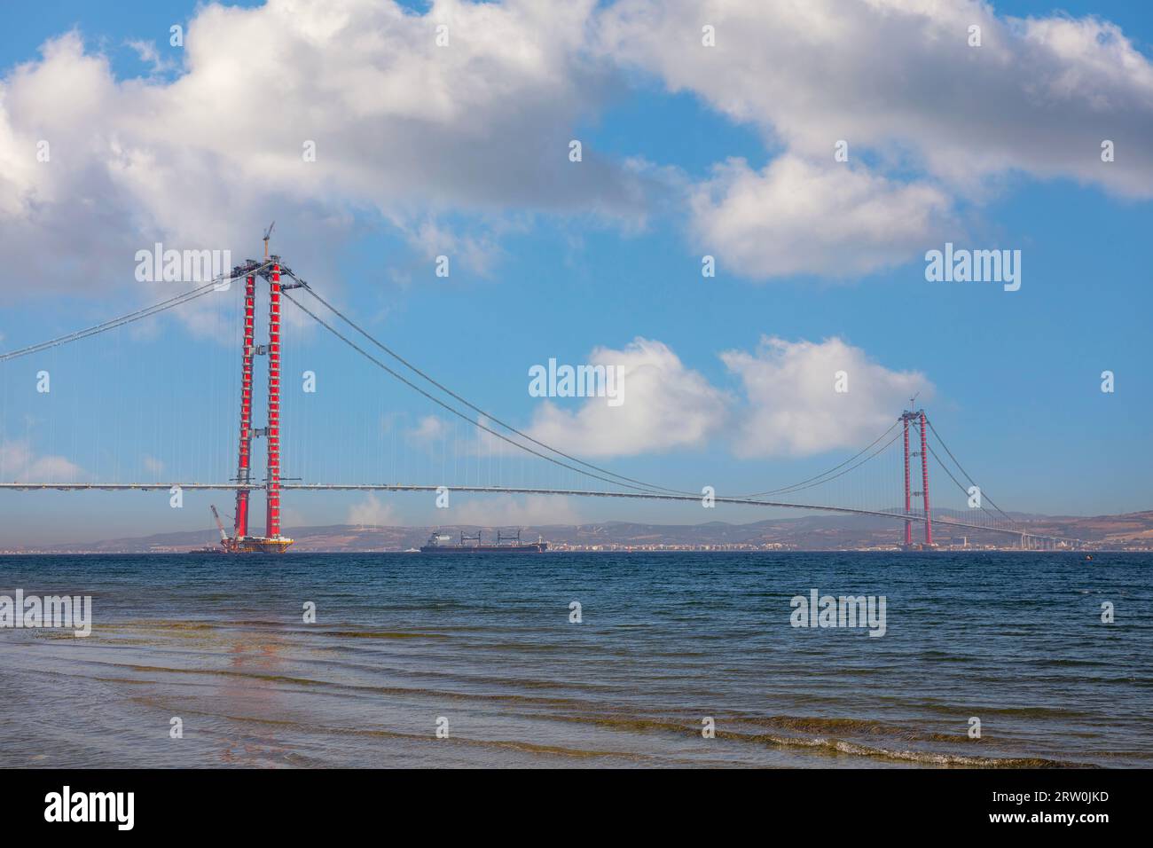 new bridge connecting two continents 1915 canakkale bridge (dardanelles ...