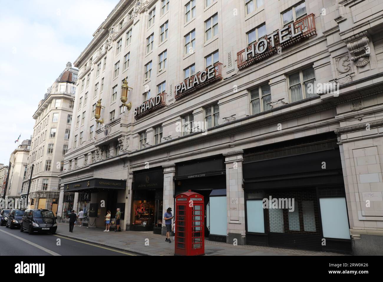 Exterior of Strand Palace Hotel, London, UK September 2023 Stock Photo ...