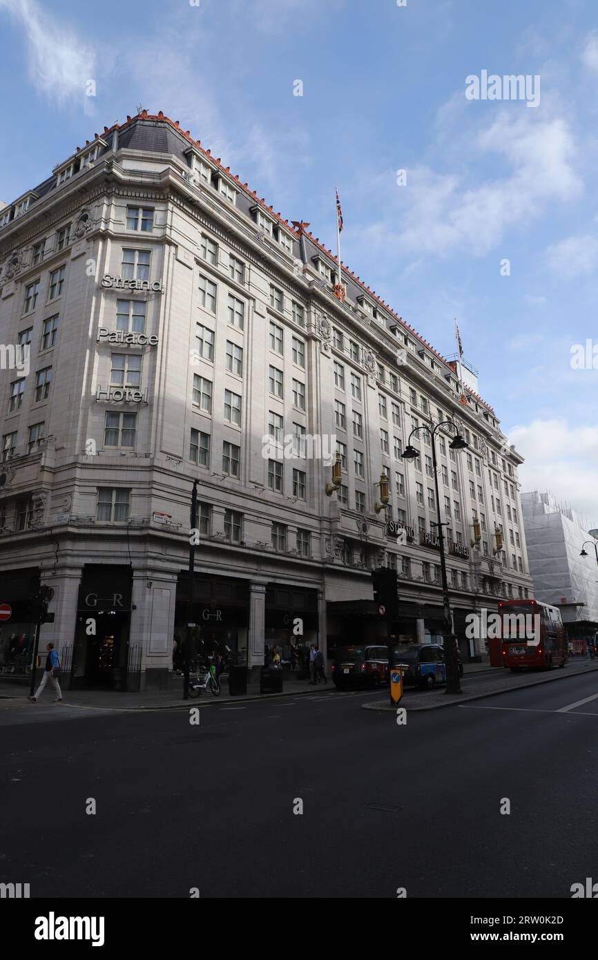 Exterior of Strand Palace Hotel, London, UK September 2023 Stock Photo ...