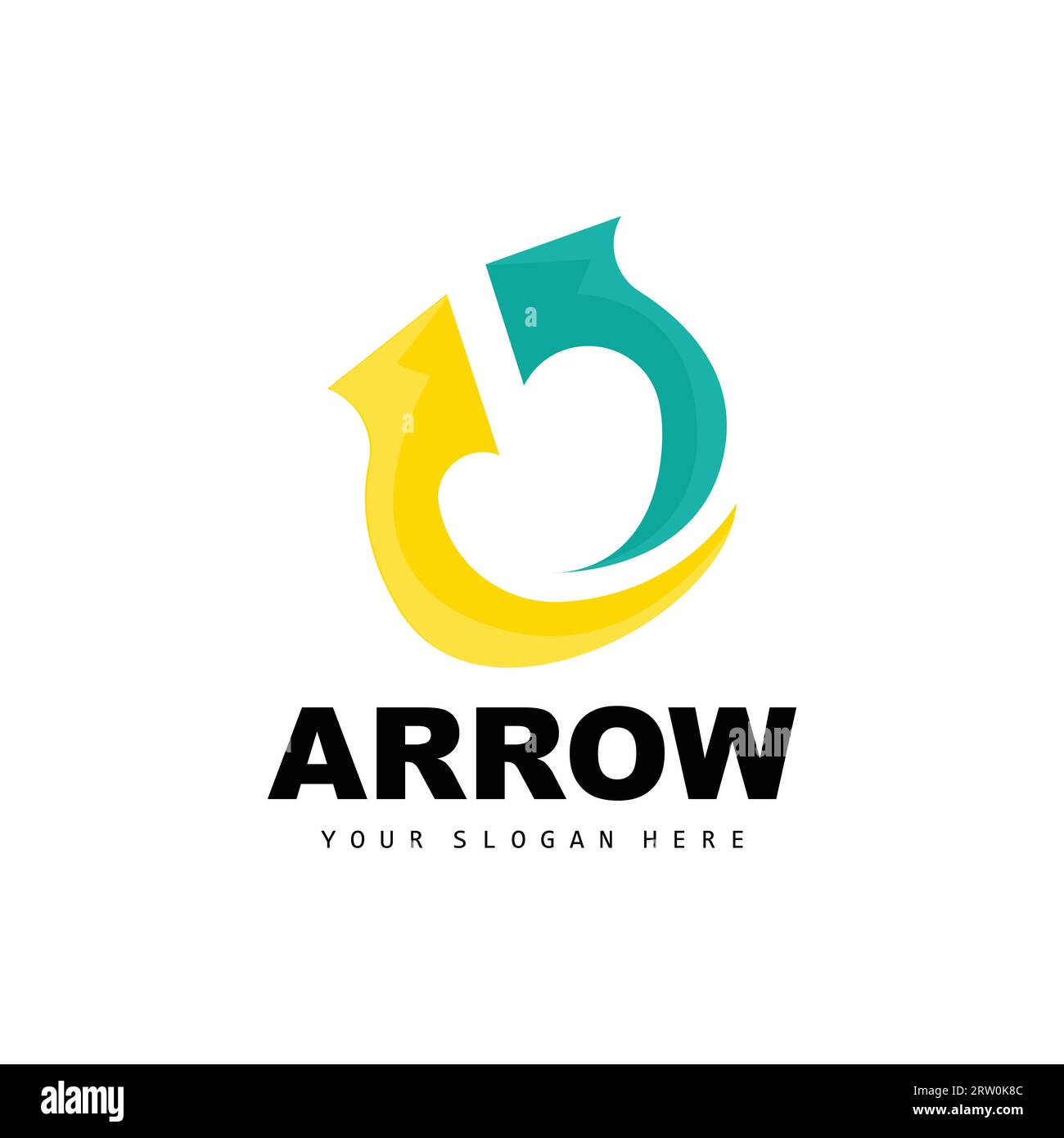 Up arrow logo design hi-res stock photography and images - Alamy