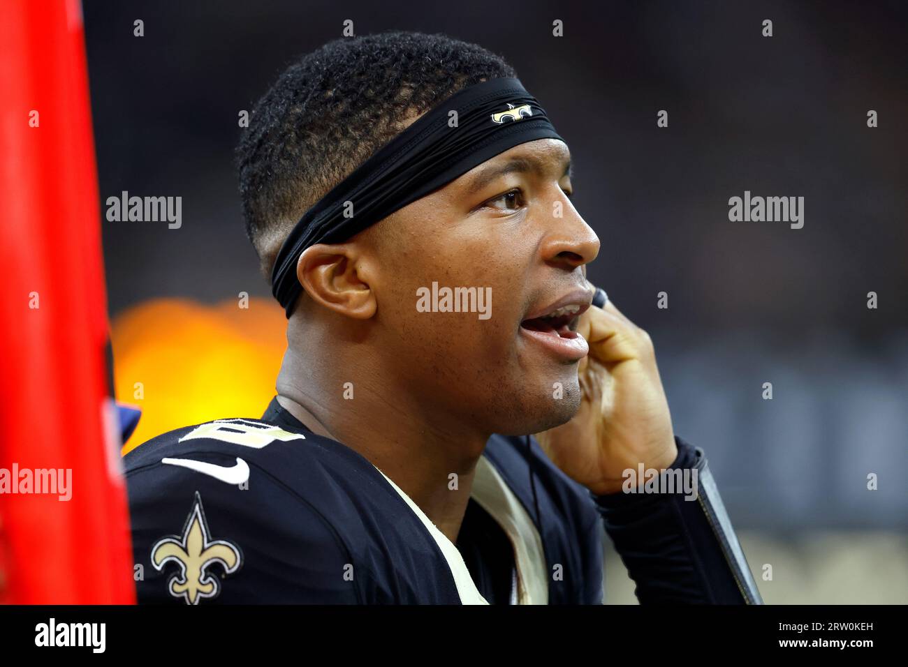 New Orleans Saints quarterback Jameis Winston (2) during an NFL ...