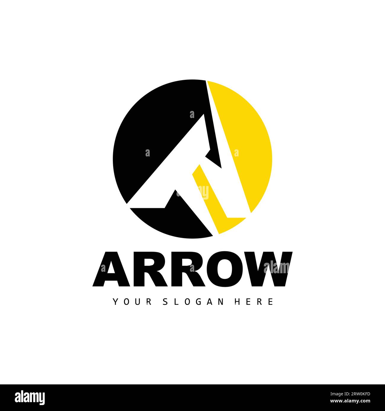 Up arrow logo design hi-res stock photography and images - Alamy