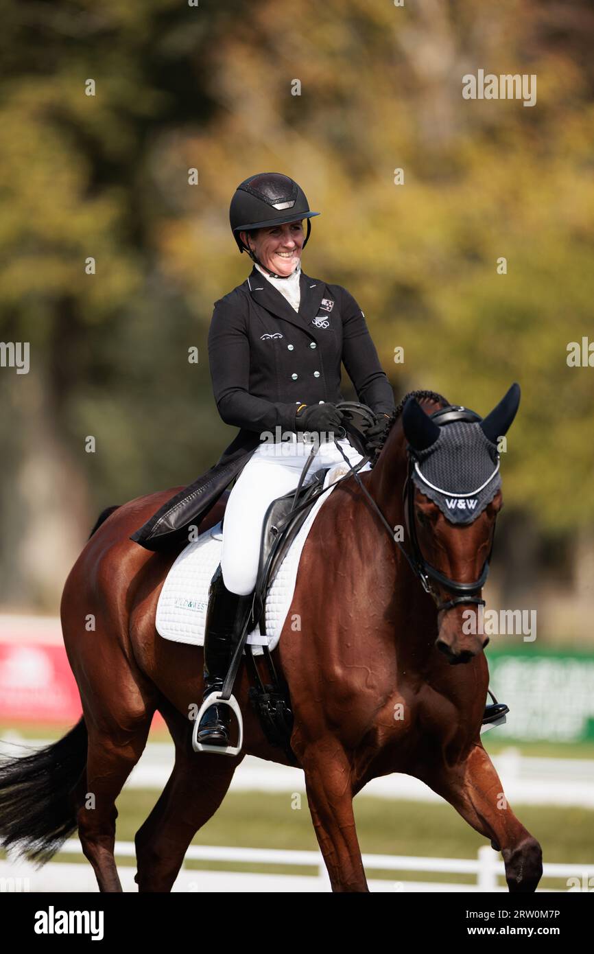 Caroline Powell of New Zealand with Cbi Aldo during the CCI-L 4 ...