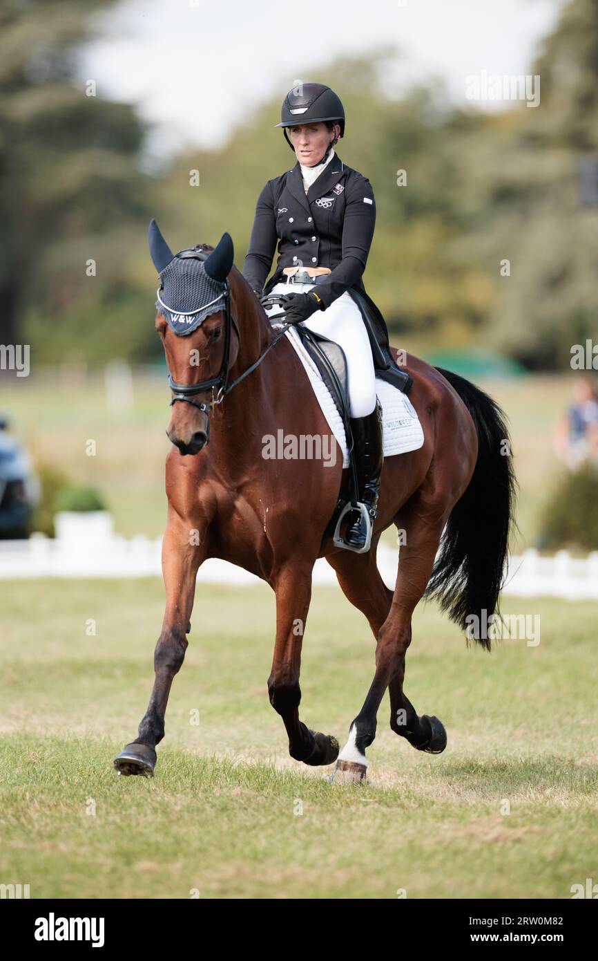 Caroline Powell of New Zealand with Cbi Aldo during the CCI-L 4 ...