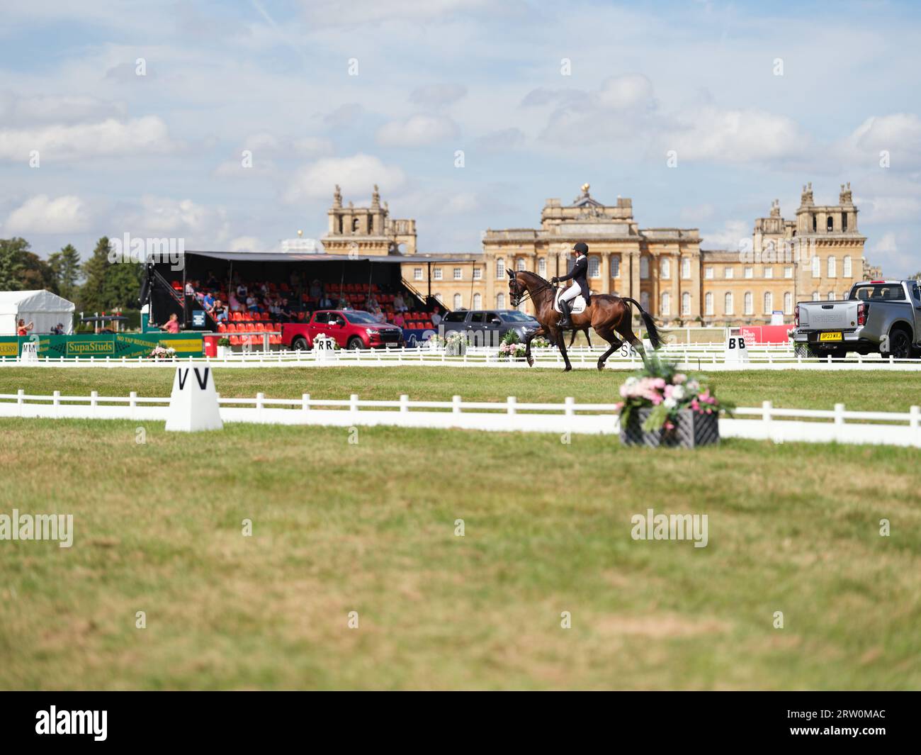 Samantha Lissington of New Zealand with Lord Seekonig during the CCI-L ...
