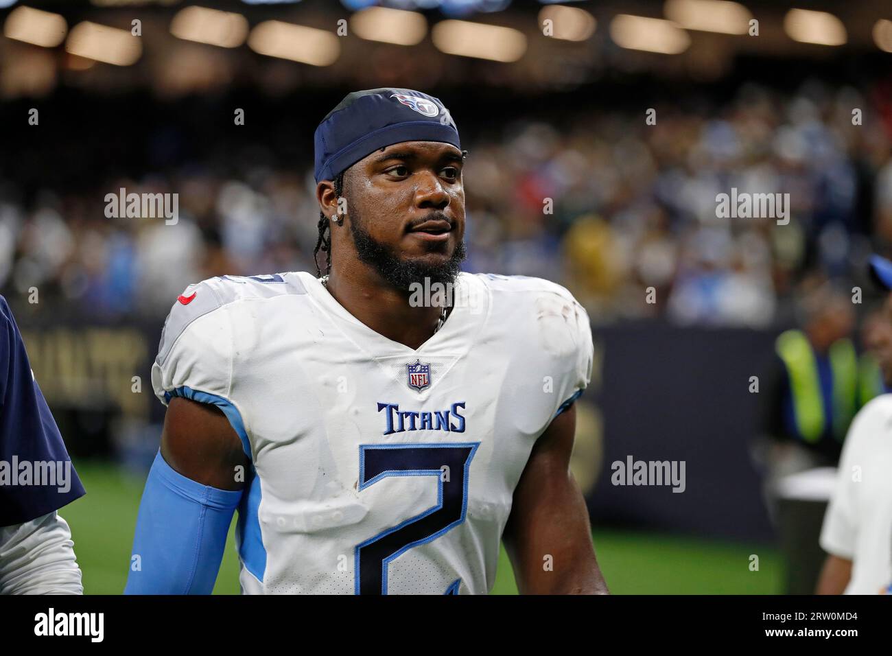Tennessee Titans linebacker Azeez Al-Shaair (2) during an NFL football ...
