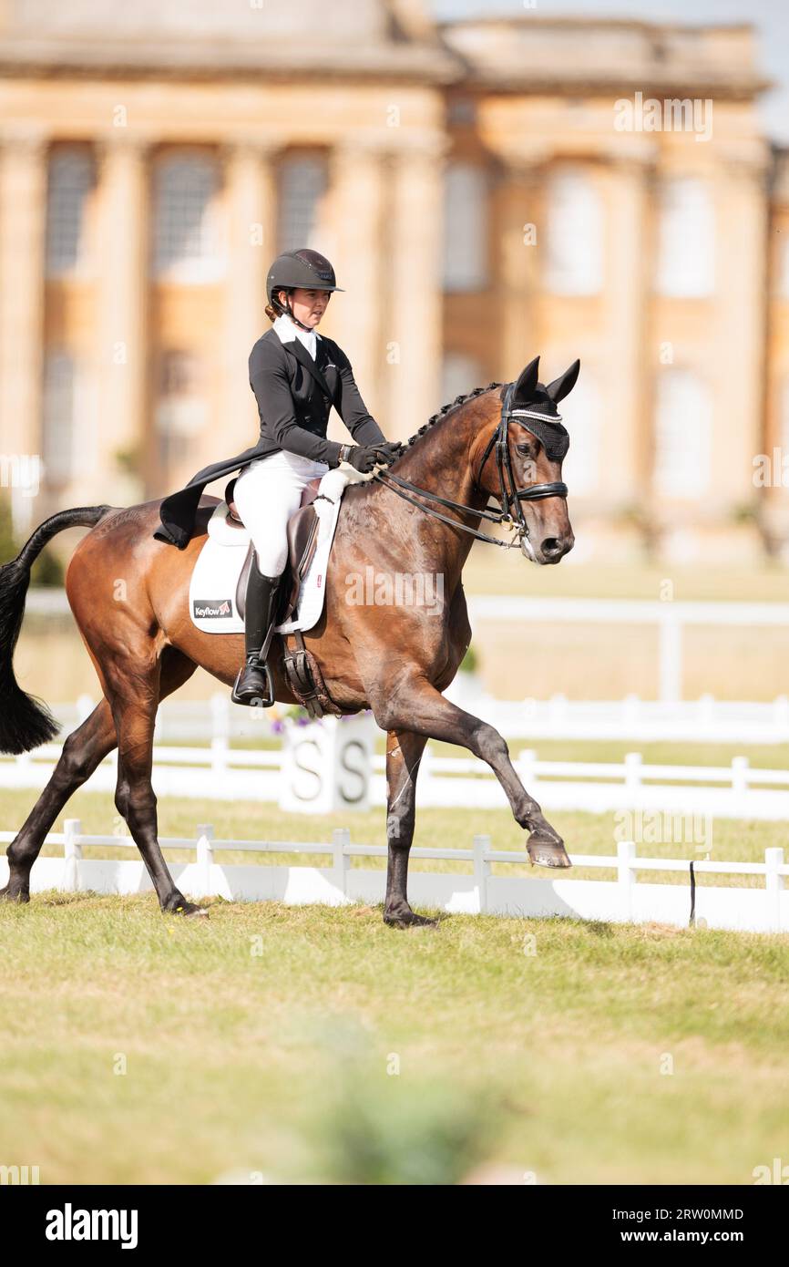 Samantha Lissington of New Zealand with Lord Seekonig during the CCI-L ...