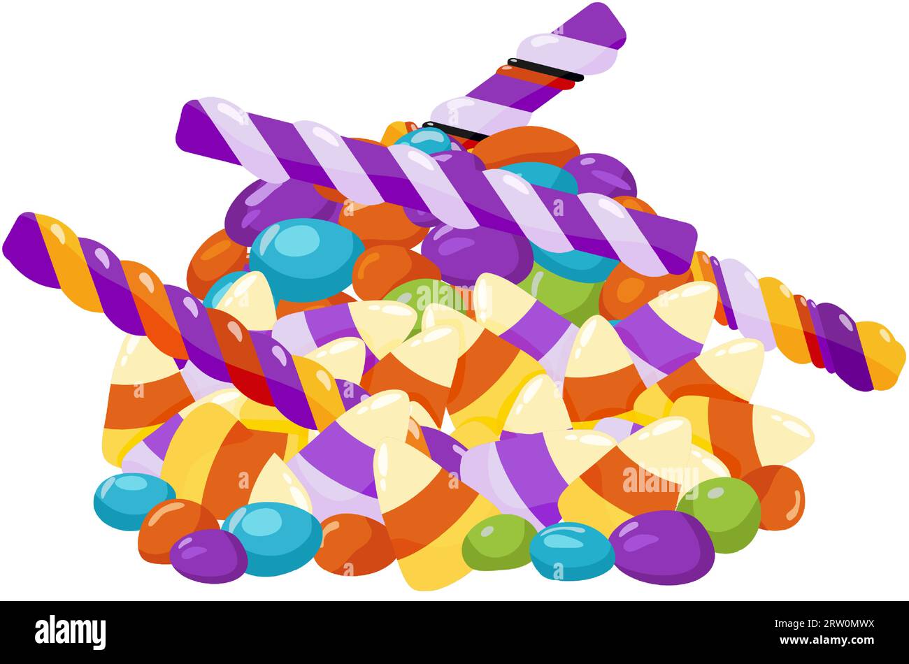 Collection sweet treats on Stock Vector Images - Alamy