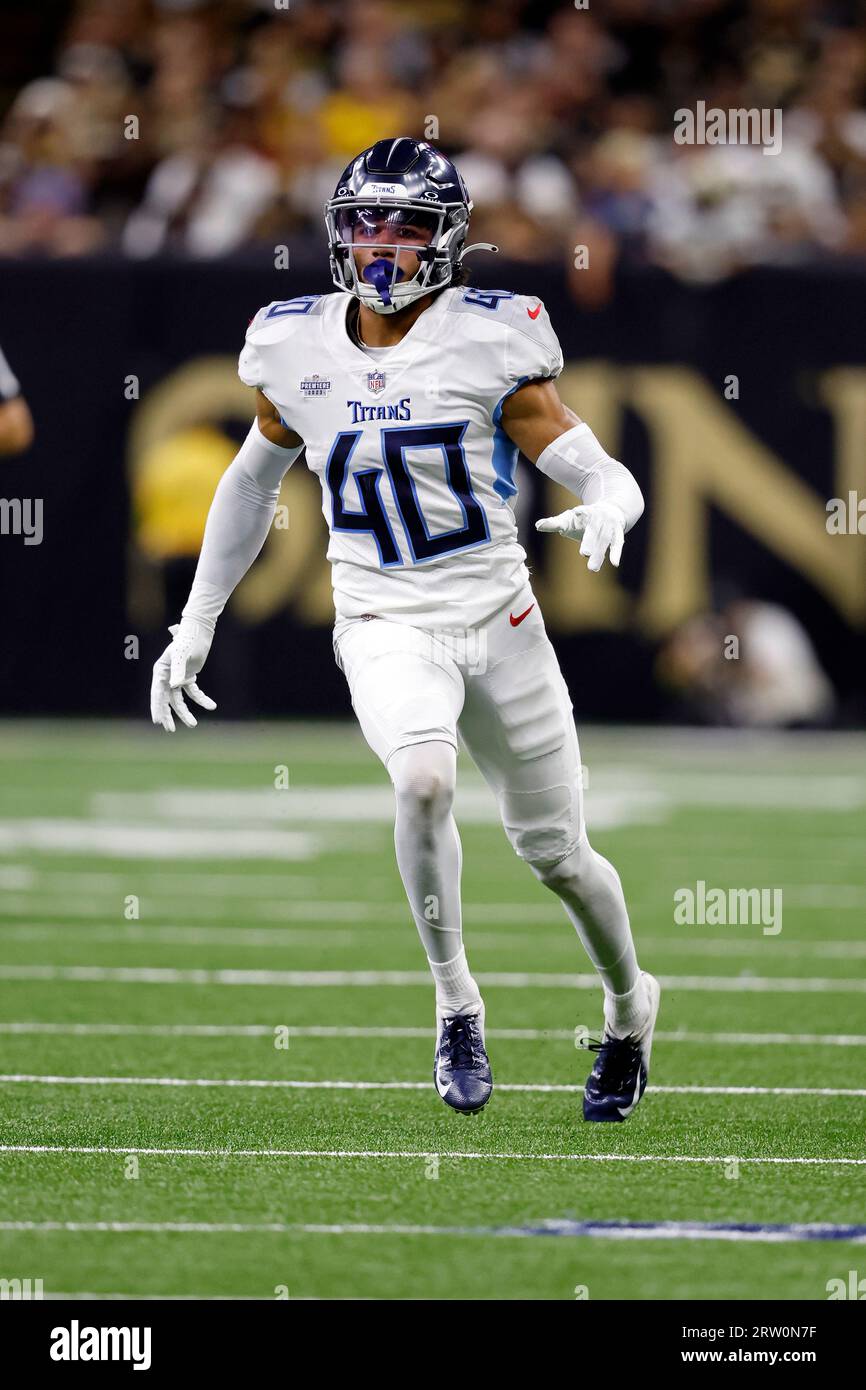 Tennessee Titans cornerback Anthony Kendall (40) during an NFL football ...