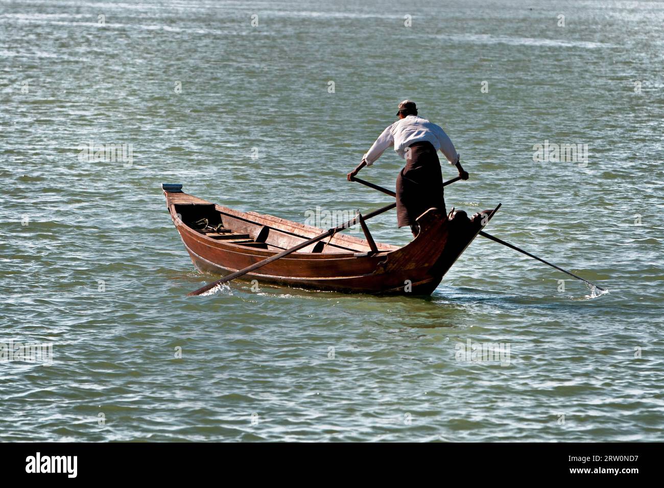 Boat in the Ayeyarwady Irrawaddy Delta, Myanmar Stock Photo - Alamy