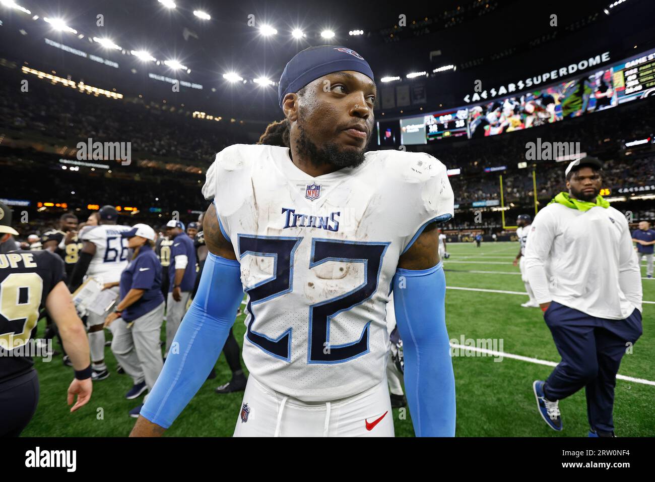 Tennessee Titans running back Derrick Henry (22) after an NFL football ...