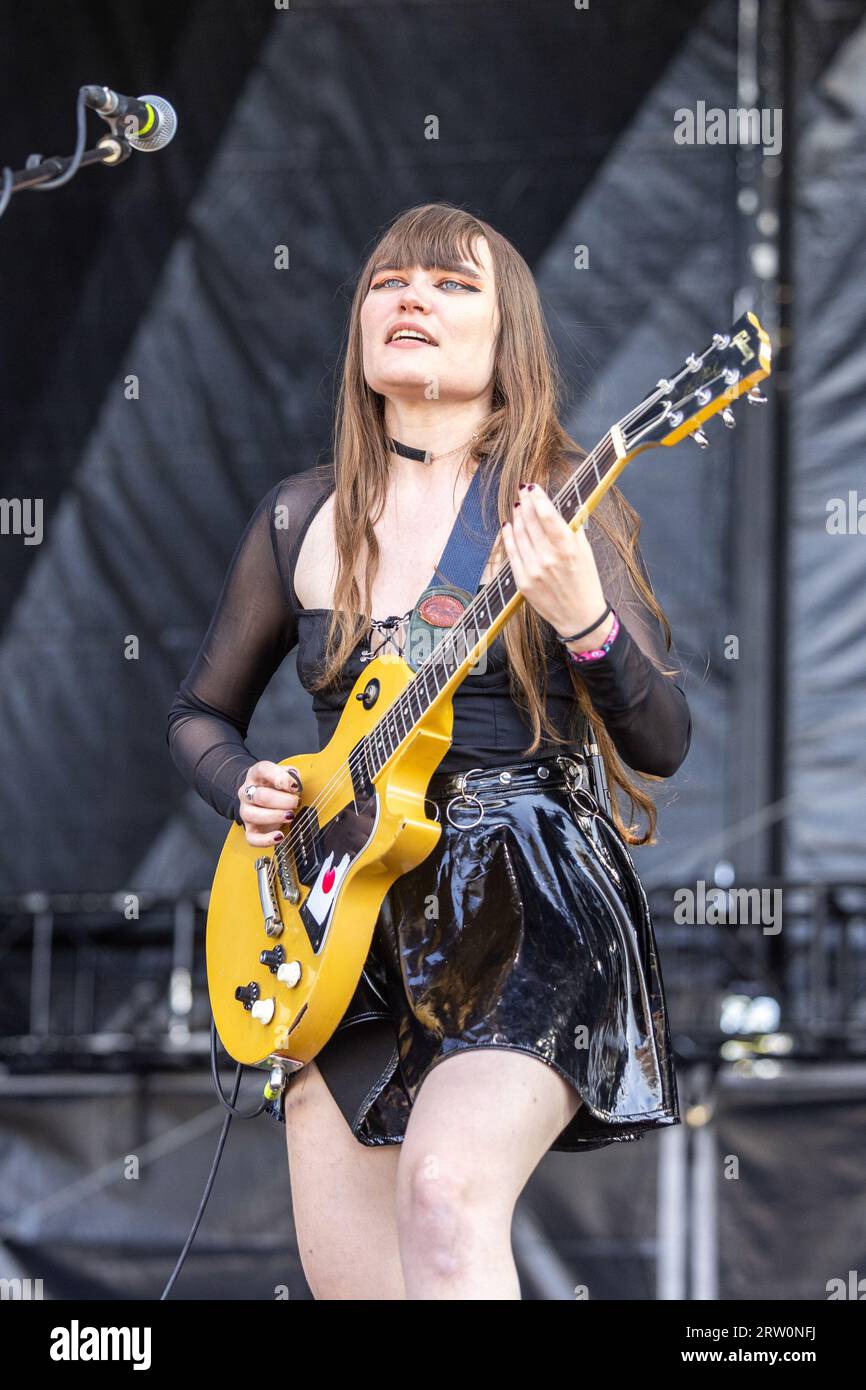 Chicago, USA. 15th Sep, 2023. Jess Allanic of Calva Louise during Riot Fest Music Festival on ...