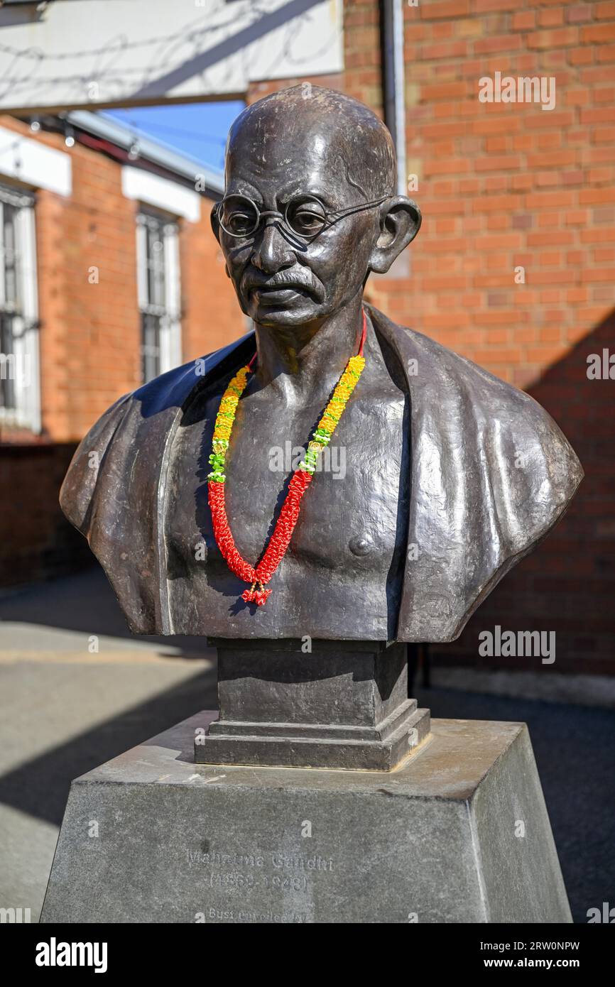 Bust of Mahatma Gandhi, The Old Fort, Johannesburg's first prison ...