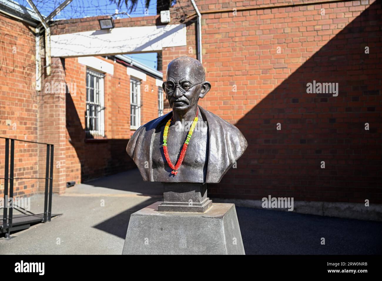 Bust of Mahatma Gandhi, The Old Fort, Johannesburg's first prison ...
