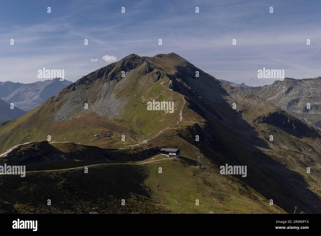 Mountain panorama on the Stubnerkogel, Bad Gastein, Salzburg Stock ...